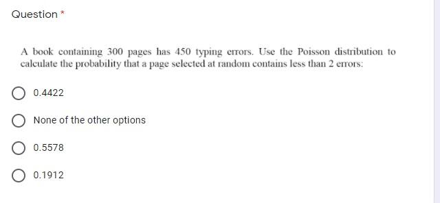 Solved Question A book containing 300 pages has 450 typing | Chegg.com