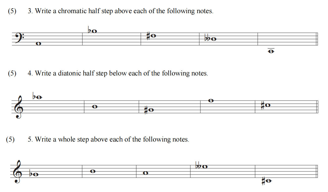 (10) 1. Name the following notes.2. Identify each | Chegg.com