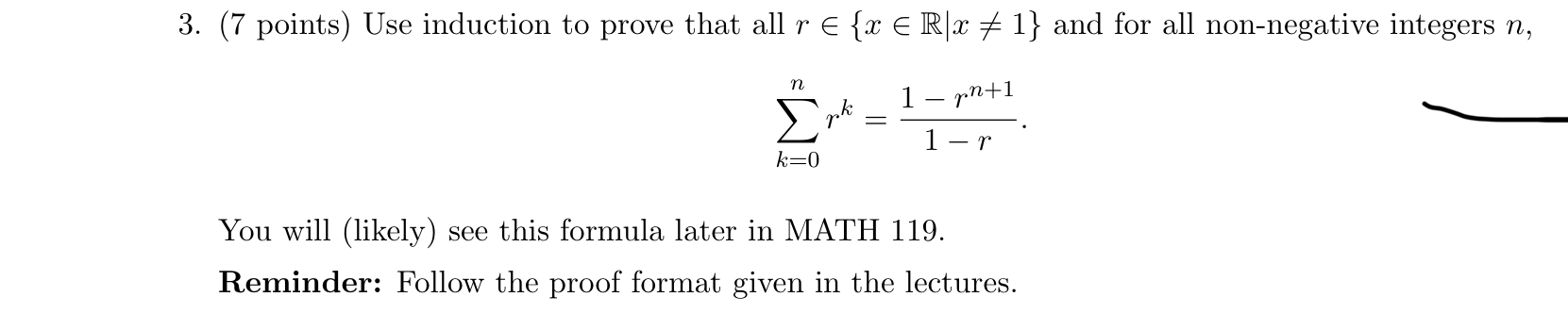 code class="asciimath">(7 ﻿points) ﻿Use induction to | Chegg.com