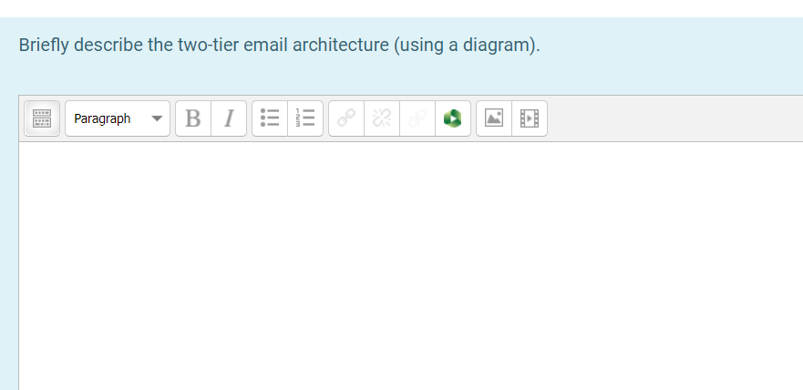 Solved Briefly describe the two-tier email architecture | Chegg.com Solved Briefly describe the two-tier email architecture | Chegg.com