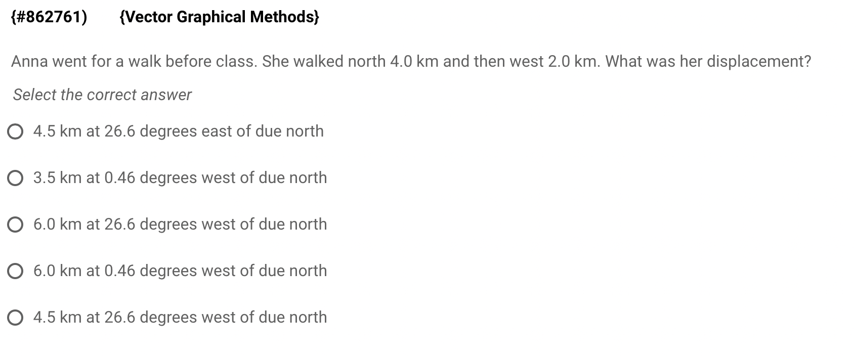 Solved Anna went for a walk before class. She walked north | Chegg.com