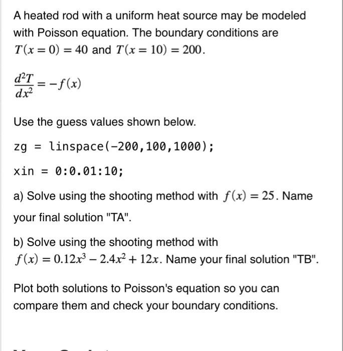Solved Set up and solve a boundary value problem using the | Chegg.com