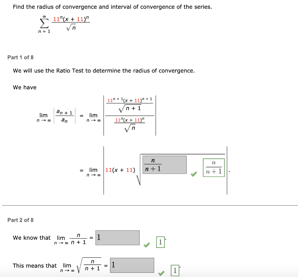 Solved Find the radius of convergence and interval of | Chegg.com