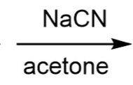 Solved Br NaCN acetone | Chegg.com