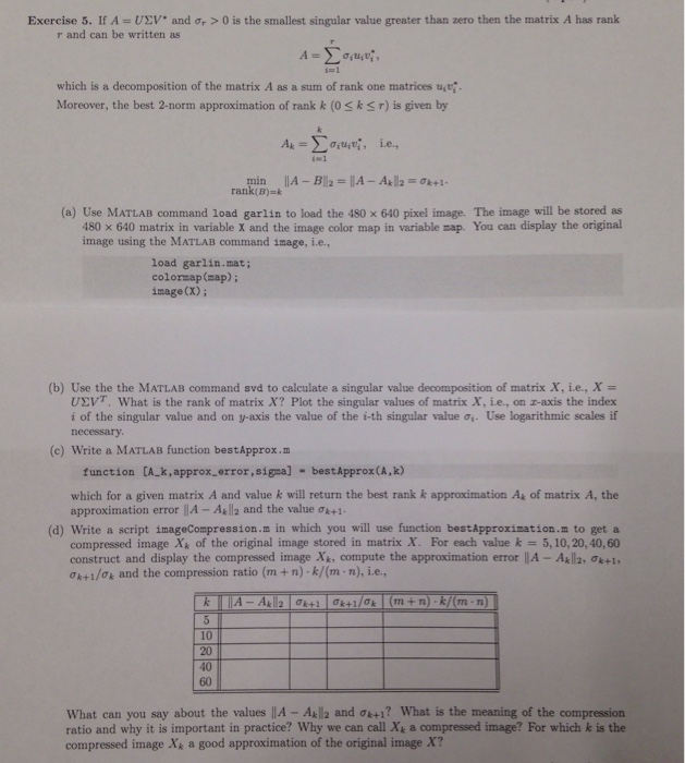 Solved Exercise 5. If A IEV" and 머 > 0 is the smallest | Chegg.com