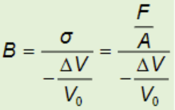 Solved The bulk modulus (B) of a biological tissue is a | Chegg.com
