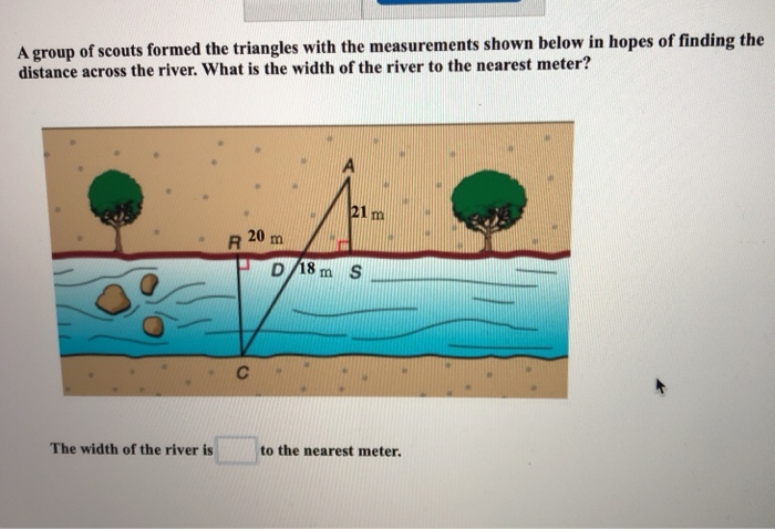 Solved A group of scouts formed the triangles with the | Chegg.com