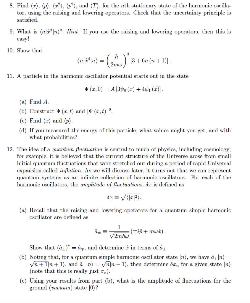 Solved 7 Recalling That The Ground State Wave Function For