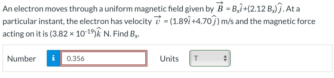 Solved An electron moves through a uniform magnetic field | Chegg.com