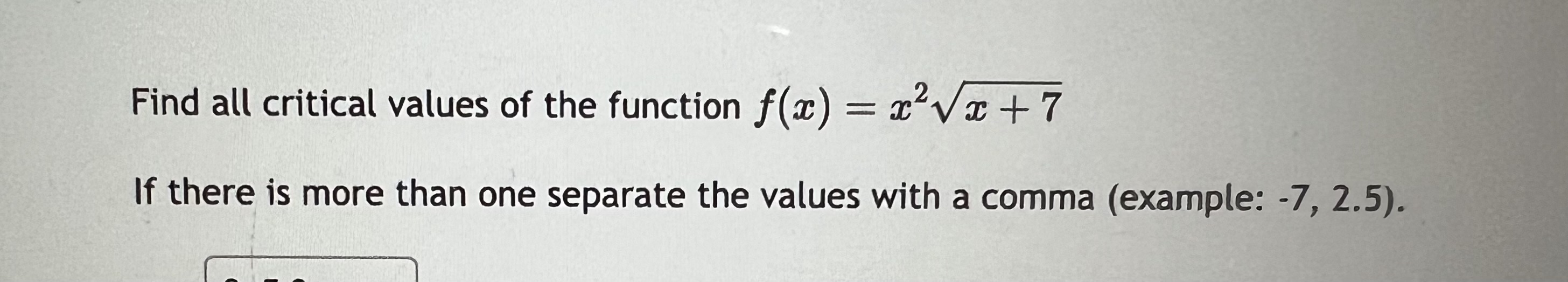 Solved Find all critical values of the function | Chegg.com