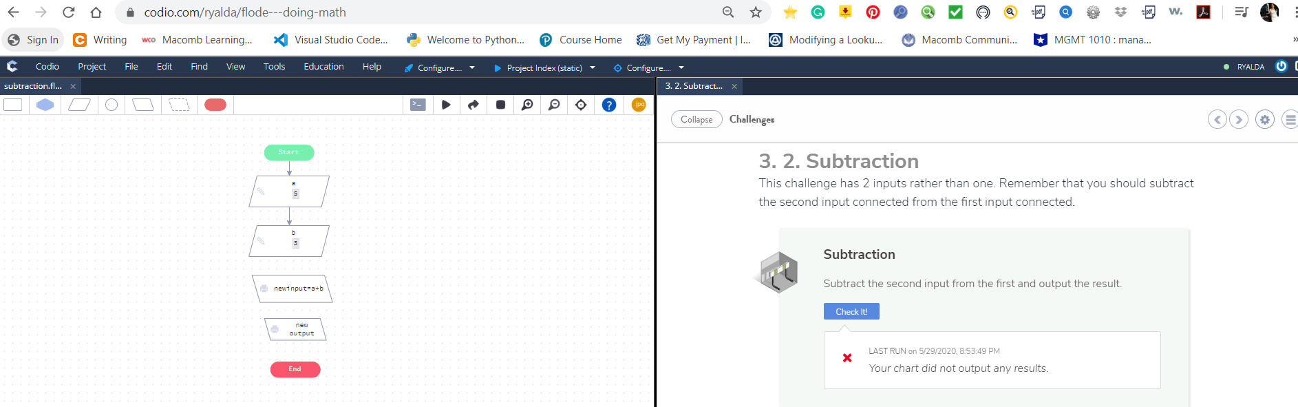 Solved codio.com/ryalda/flode---doing-math w. ET Sign In C | Chegg.com