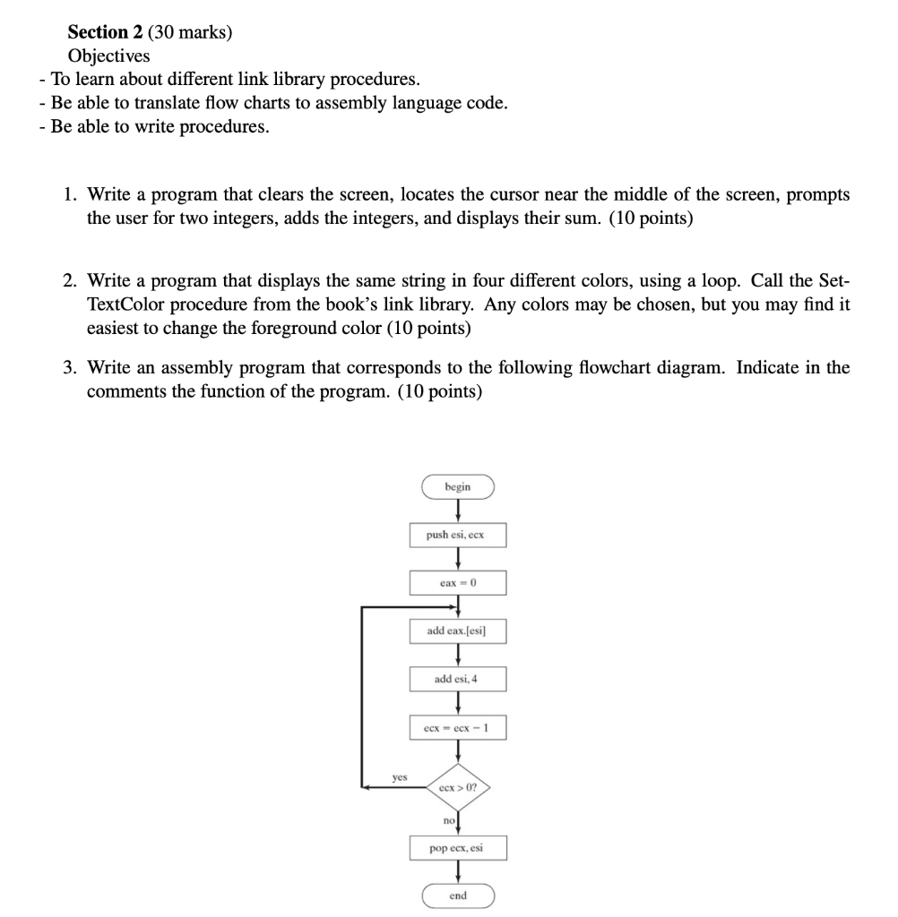 Solved Main PROC - To learn about different link library | Chegg.com