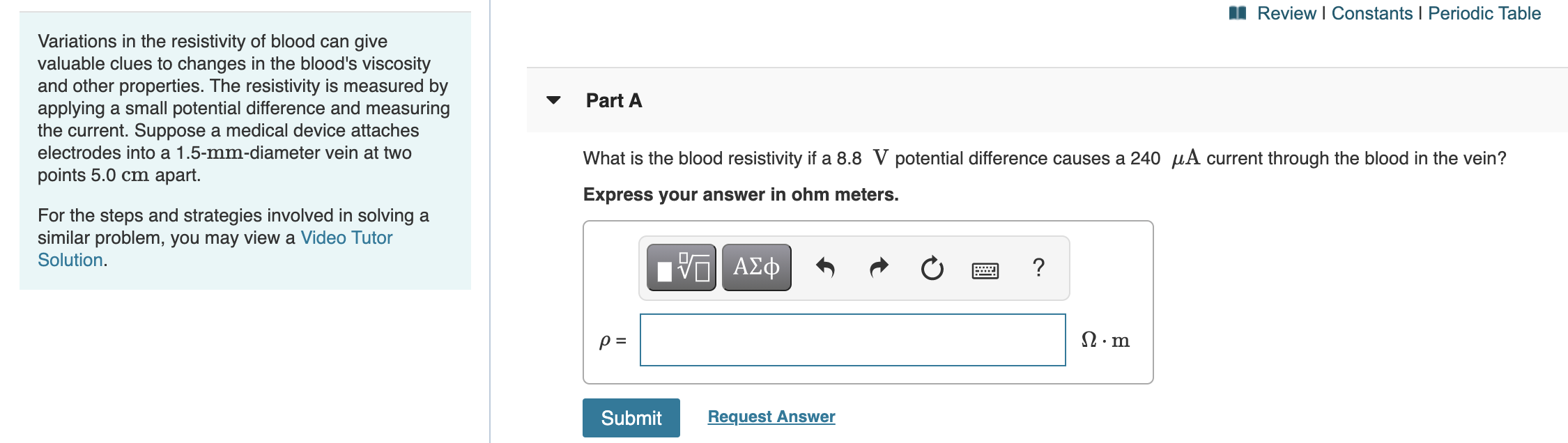 Solved II Review | Constants I Periodic Table Part A | Chegg.com