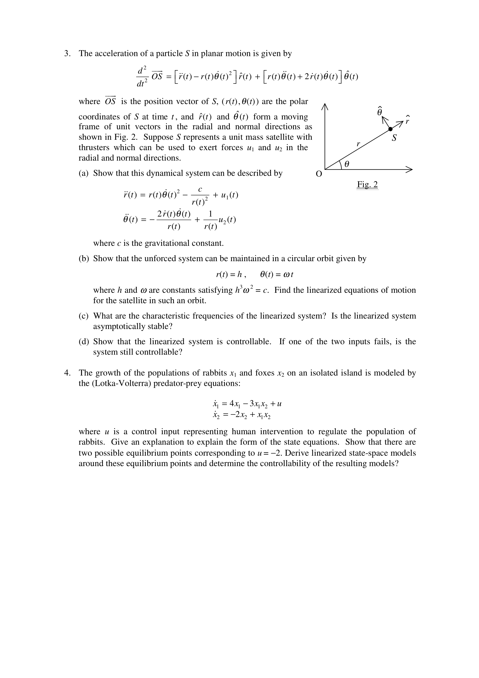 Solved 3. The acceleration of a particle S in planar motion | Chegg.com