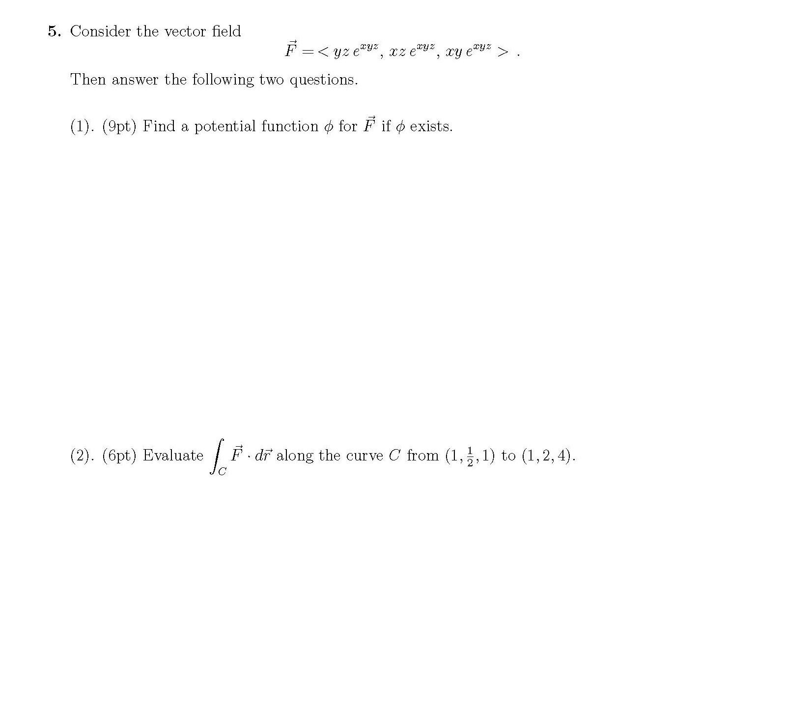 Solved Consider the vector | Chegg.com