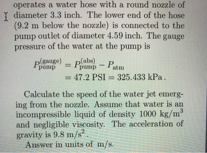 Solved 018 10.0 points A fireman standing on a 9.2 m high | Chegg.com