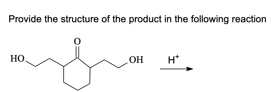 Solved Provide the structure of the product in the following | Chegg.com