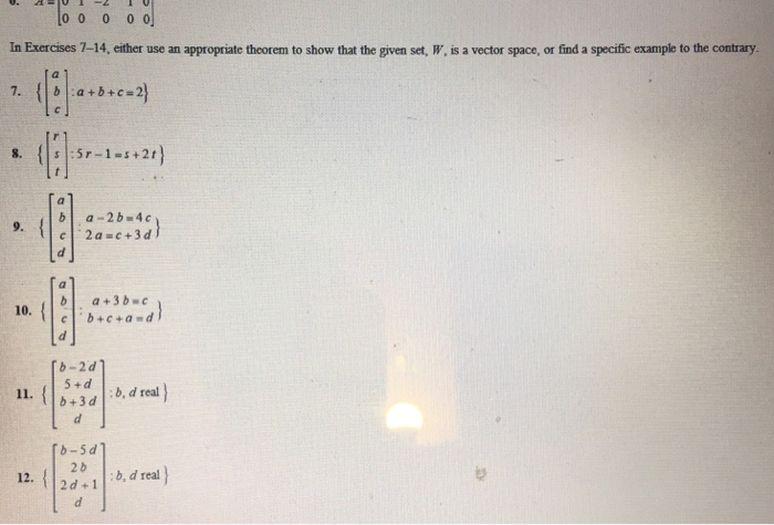 Solved In Exercises 7-14, either use an appropriate theorem | Chegg.com