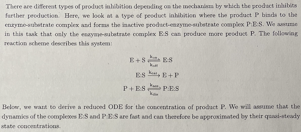 Solved There are different types of product inhibition | Chegg.com