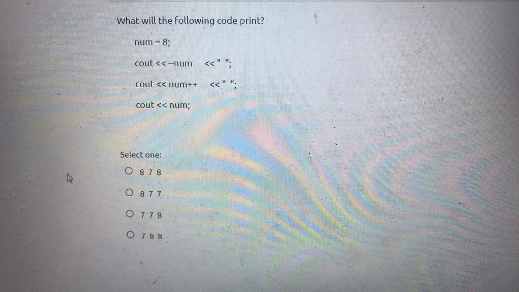 Solved What is the output of this program int main() { int i | Chegg.com
