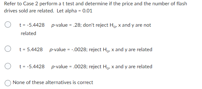 Solved Refer to Case 2 data use Excel, Data Analysis, | Chegg.com