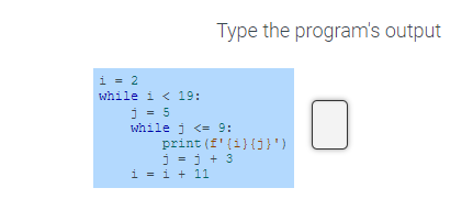 Solved Type the program's output i=2 while j