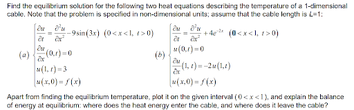 Solved Find the equilibrium solution for the following two | Chegg.com