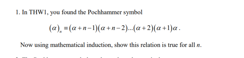 1 In Thw1 You Found The Pochhammer Symbol A A