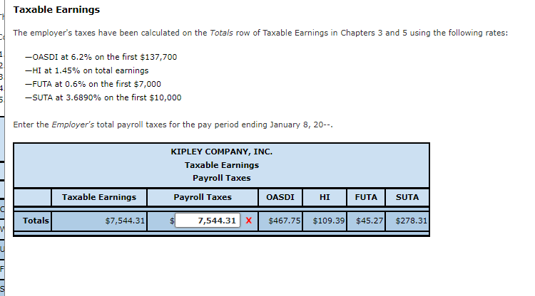 Solved Continuing Payroll Problem, 6A: Chapter 6 You have | Chegg.com
