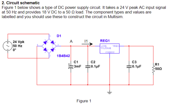 Solved 2. Circuit schematic Figure 1 below shows a type of | Chegg.com