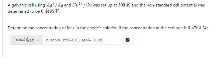 Solved A galvanic cell using Agt / Ag and Cu2+/Cu was set up | Chegg.com Solved A galvanic cell using Agt / Ag and Cu2+/Cu was set up | Chegg.com