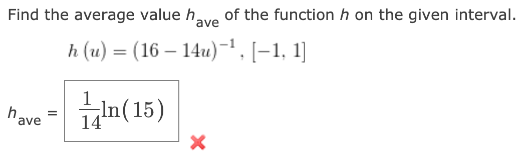 Solved avg value. please help. | Chegg.com