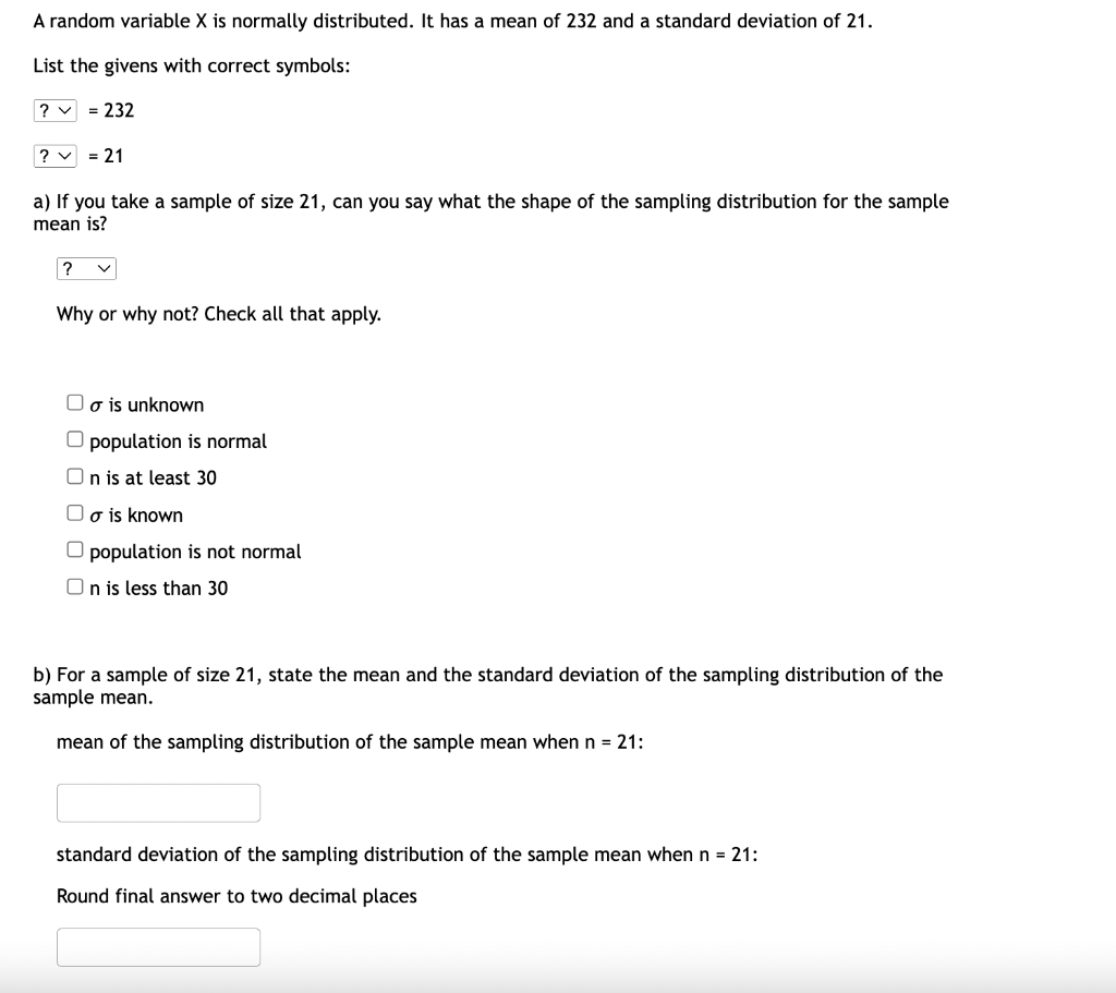Solved A random variable X is normally distributed. It has a | Chegg.com