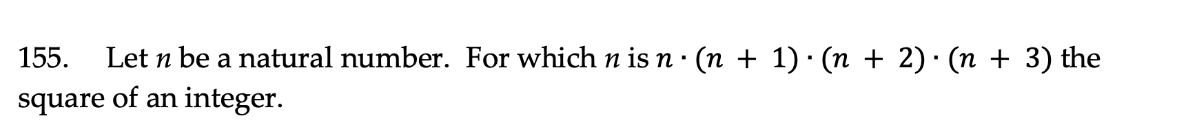 Solved 155. Let n be a natural number. For which n is | Chegg.com