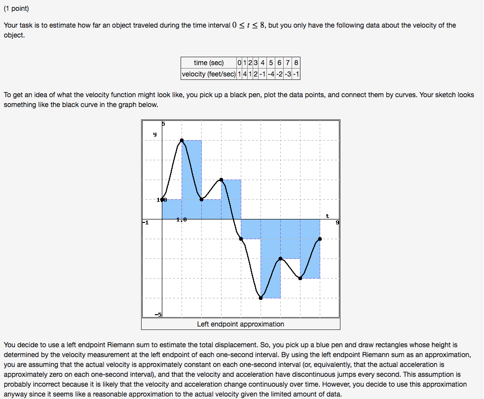 Solved Your task is to estimate how far an object traveled | Chegg.com