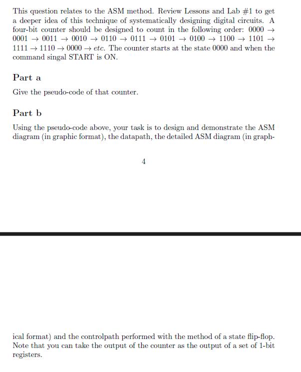 Solved This question relates to the ASM method. Review | Chegg.com