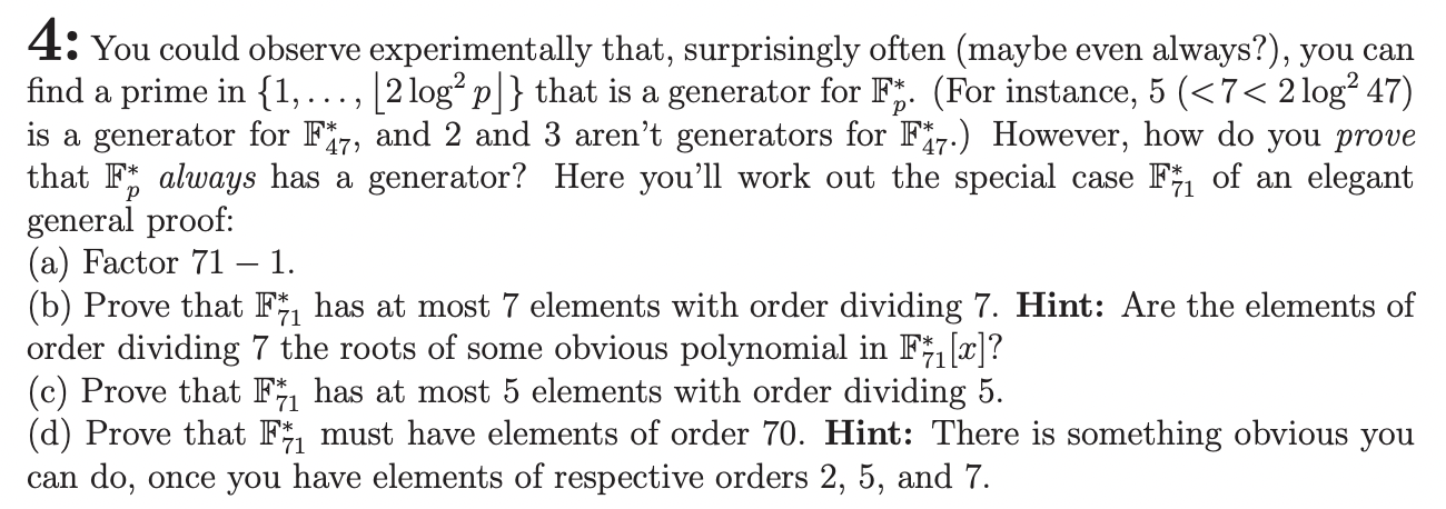 Solved 4: You could observe experimentally that, | Chegg.com