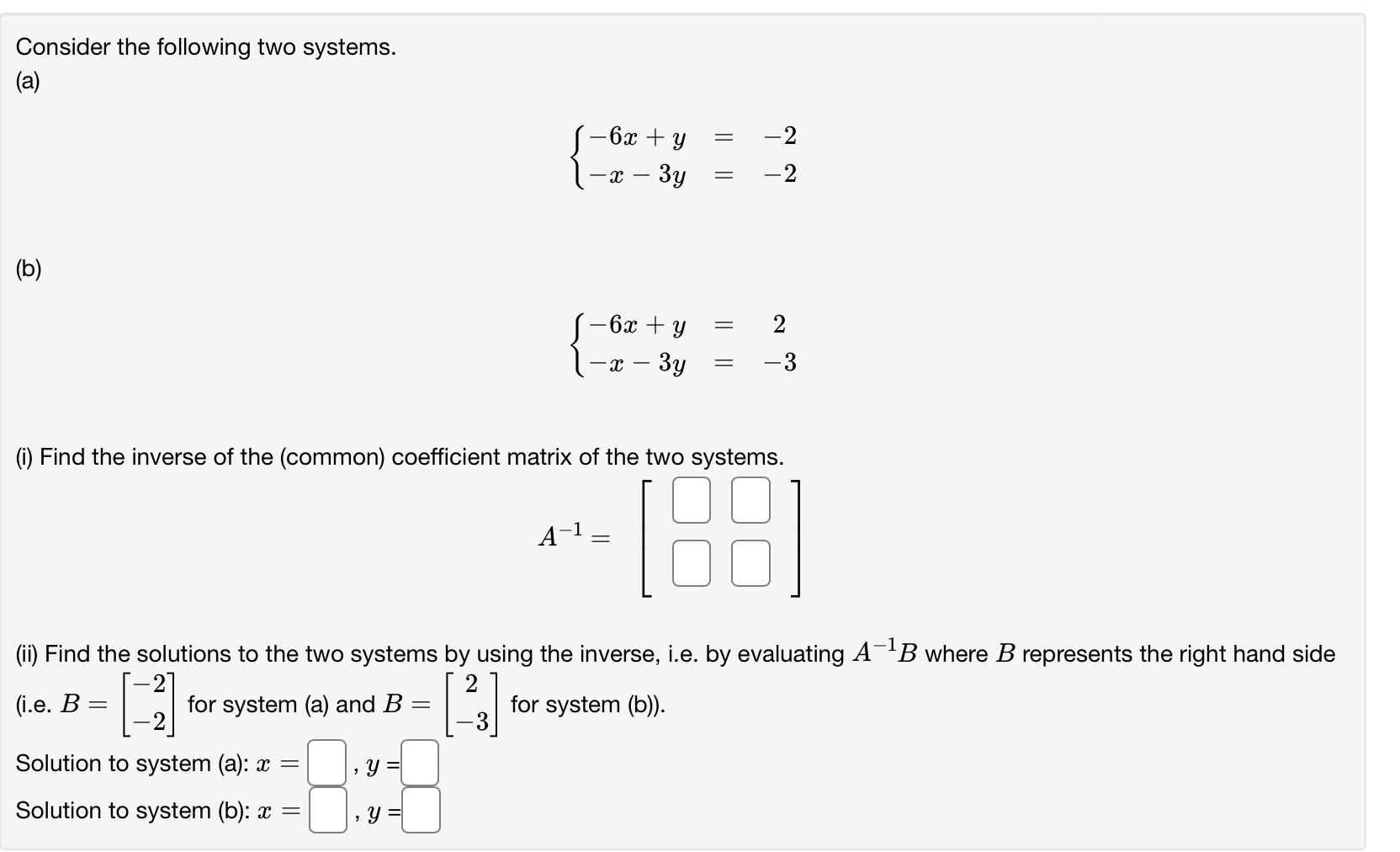 Solved ***LINEAR ALGEBRA*** Please try to answer all the | Chegg.com