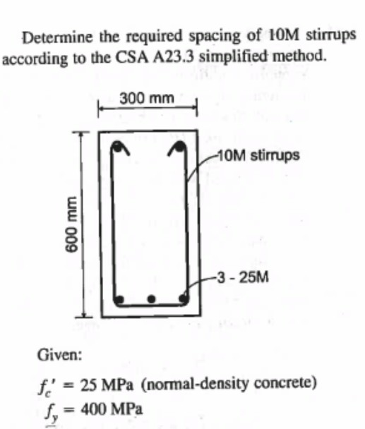 Solved 6.5. A typical cross-section of a reinforced concrete | Chegg.com