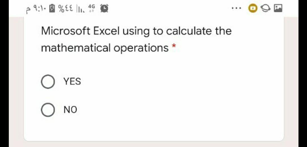 Solved 4G p9:1. %E IN 0 Microsoft Excel using to calculate | Chegg.com