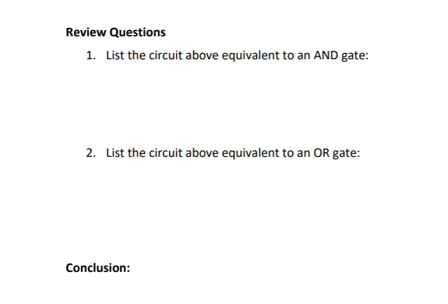 Solved Pre-lab Question 1. Why is a gate considered a | Chegg.com