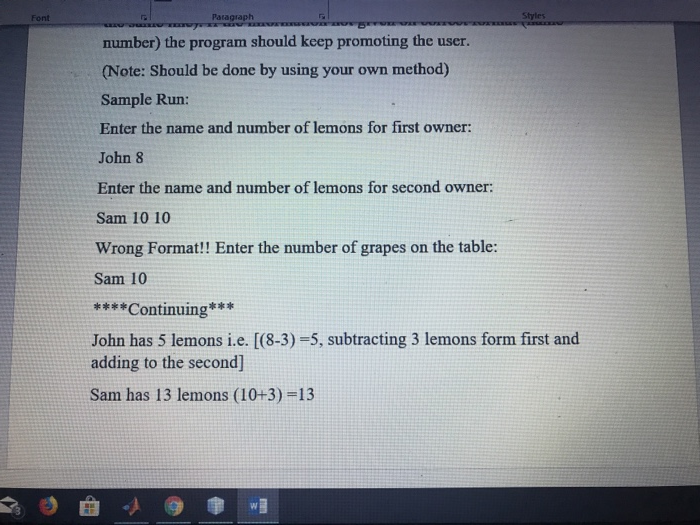 Solved Font Paragraph John Wants to create a program in java | Chegg.com
