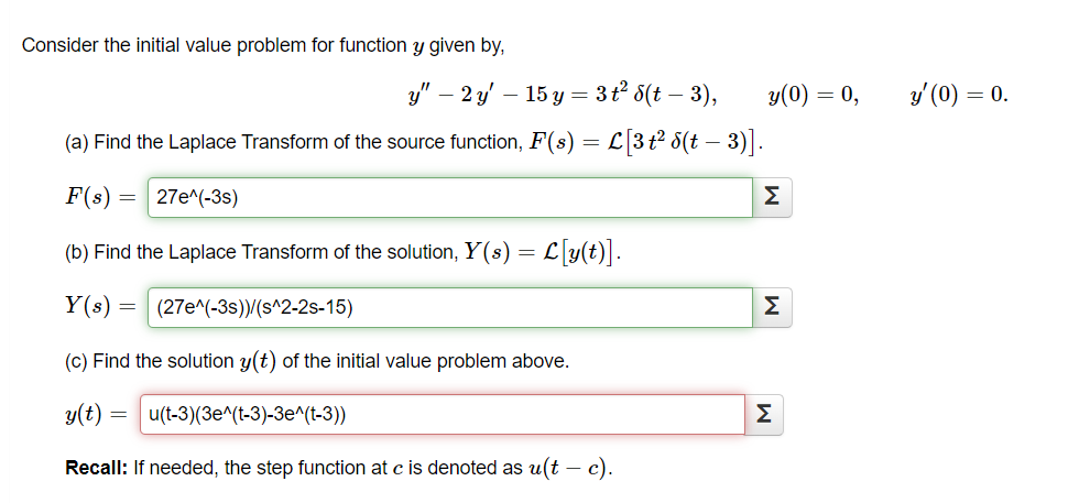 Solved Consider The Initial Value Problem For Function Y