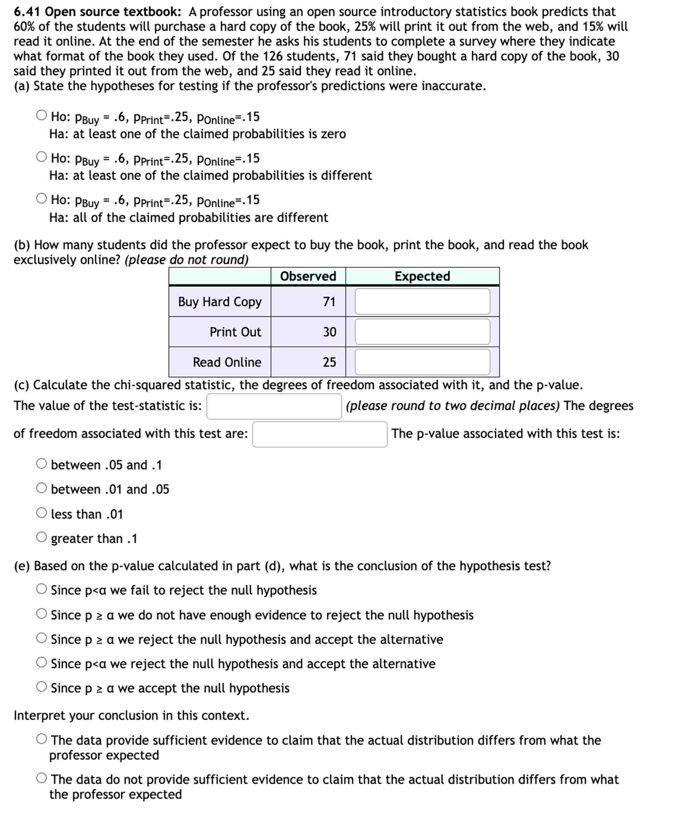 Solved Please help! due at midnight 6.41 ﻿Open source | Chegg.com