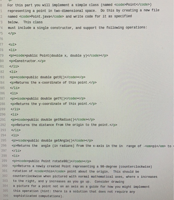 Solved Javaplease Help Me Create A Class In Pointjava By 0387