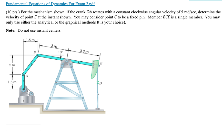 Solved Fundamental Equations of Dynamics For Exam 2.pdf (10 | Chegg.com