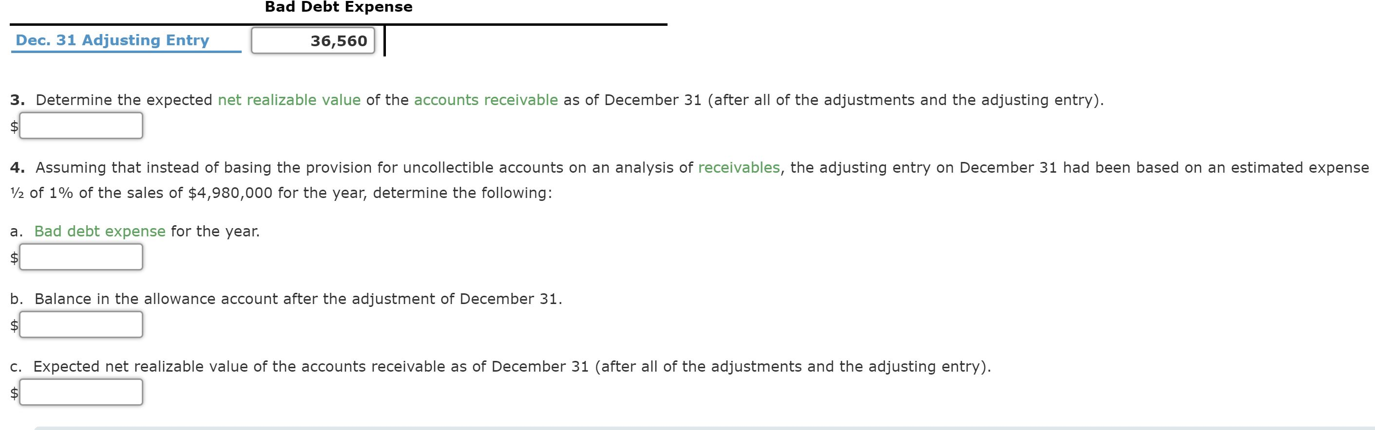 Solved Allowance method entries The following transactions | Chegg.com