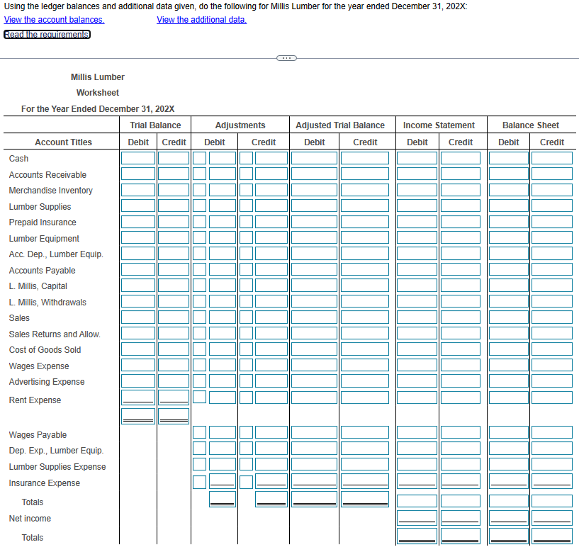 Requirements a. Account BalancesUsing the ledger | Chegg.com