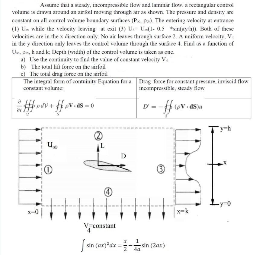 Solved Assume that a steady, incompressible flow and laminar | Chegg.com