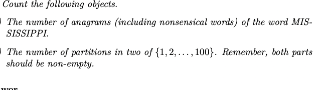 Solved (Scheinerman, Exercise 17.16:) Prove combinatorially | Chegg.com